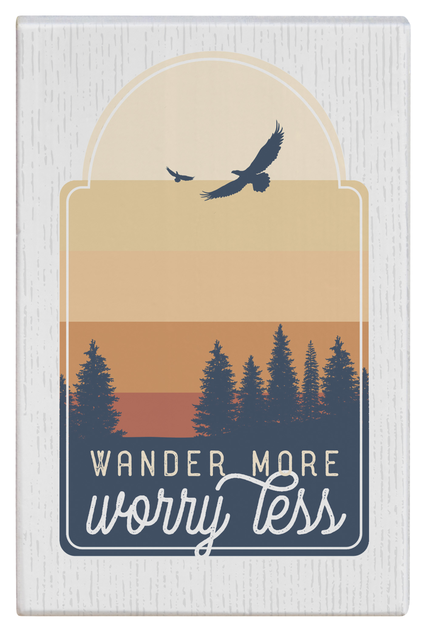 Sincere Surroundings Wander More Scene Wooden Sign | Bass Pro Shops